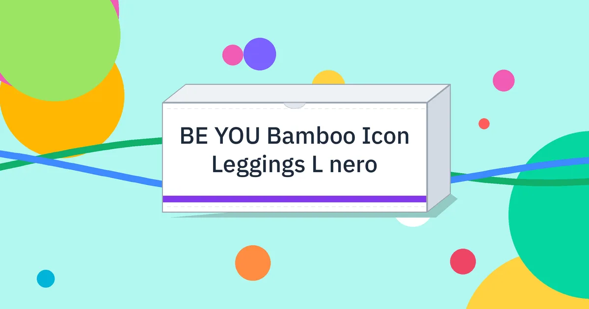 Symbolbild: Packung mit der Aufschrift BE YOU Bamboo Icon Leggings L nero (PZN 18649669) – Verfügbarkeit und Bezug in Apotheken in Frankfurt am Main