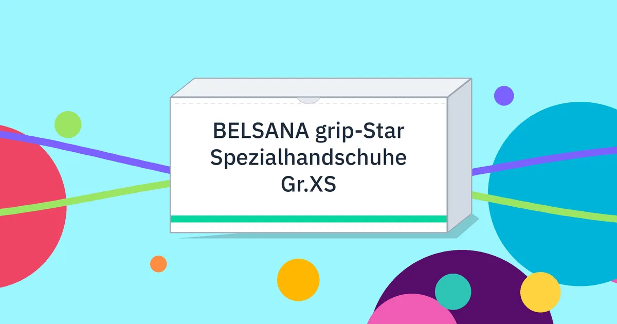 Symbolbild: Packung mit der Aufschrift BELSANA grip-Star Spezialhandschuhe Gr.XS (PZN 12161949) – Verfügbarkeit und Bezug in Apotheken in Frankfurt am Main