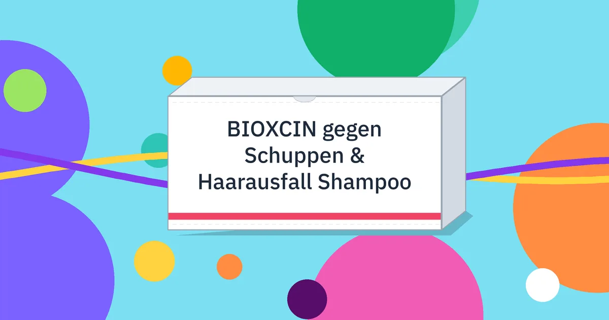 Symbolbild: Packung mit der Aufschrift BIOXCIN gegen Schuppen & Haarausfall Shampoo (PZN 19696085) – Verfügbarkeit und Bezug in Apotheken in Frankfurt am Main