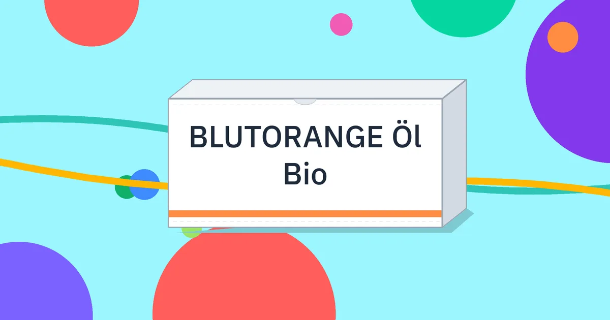 Symbolbild: Packung mit der Aufschrift BLUTORANGE Öl Bio (PZN 09279185) – Verfügbarkeit und Bezug in Apotheken in Frankfurt am Main