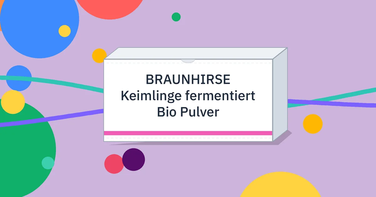 Symbolbild: Packung mit der Aufschrift BRAUNHIRSE Keimlinge fermentiert Bio Pulver (PZN 15239184) – Verfügbarkeit und Bezug in Apotheken in Frankfurt am Main
