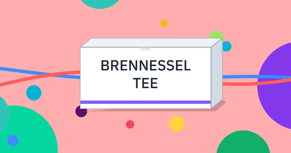 Symbolbild: Packung mit der Aufschrift BRENNESSEL TEE (PZN 00429909) – Verfügbarkeit und Bezug in Apotheken in Frankfurt am Main