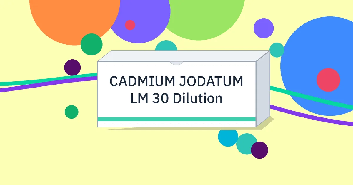 Symbolbild: Packung mit der Aufschrift CADMIUM JODATUM LM 30 Dilution (PZN 12798523) – Verfügbarkeit und Bezug in Apotheken in Frankfurt am Main