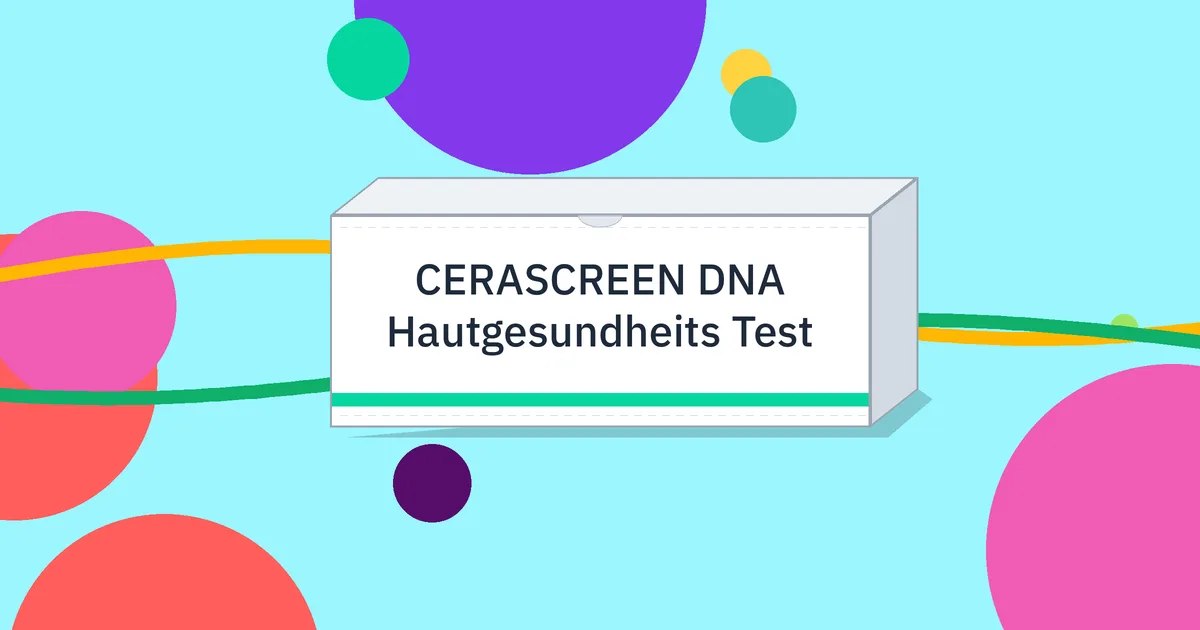 Symbolbild: Packung mit der Aufschrift CERASCREEN DNA Hautgesundheits Test (PZN 17179865) – Verfügbarkeit und Bezug in Apotheken in Frankfurt am Main