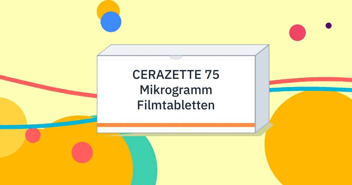 Symbolbild: Packung mit der Aufschrift CERAZETTE 75 Mikrogramm Filmtabletten (PZN 00163506) – Verfügbarkeit und Bezug in Apotheken in Frankfurt am Main
