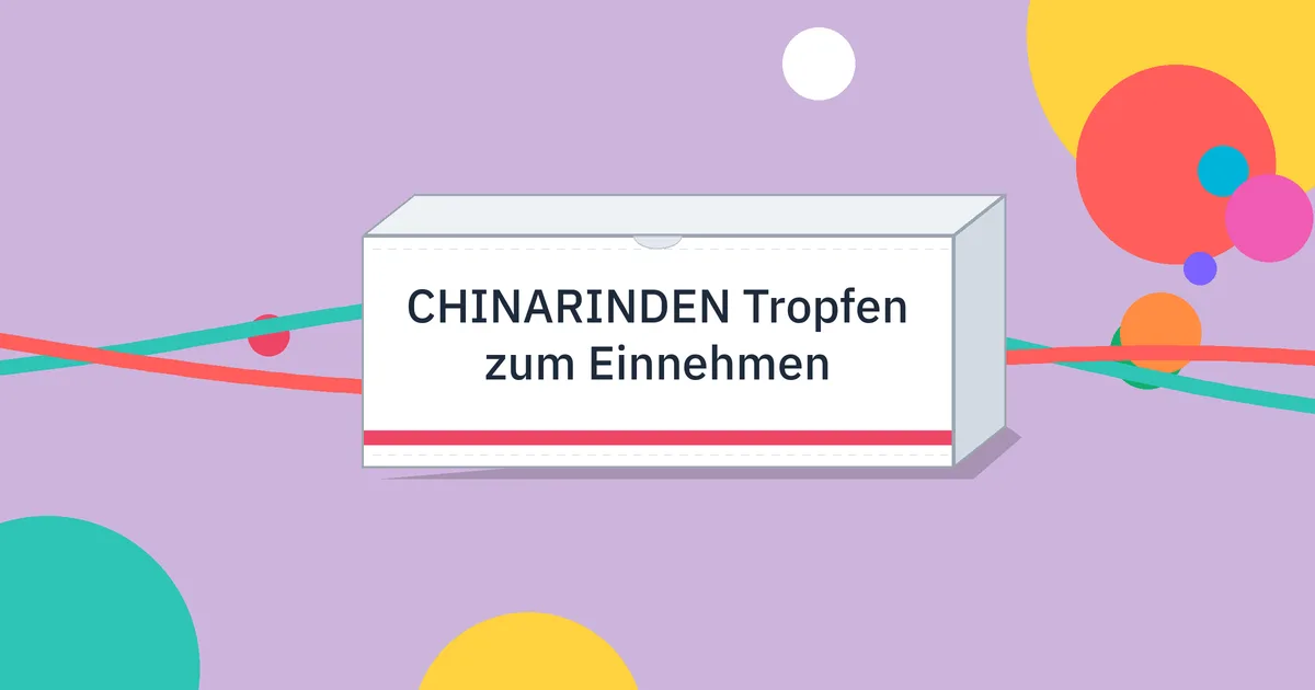 Symbolbild: Packung mit der Aufschrift CHINARINDEN Tropfen zum Einnehmen (PZN 11365489) – Verfügbarkeit und Bezug in Apotheken in Frankfurt am Main