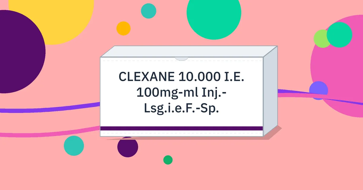 Symbolbild: Packung mit der Aufschrift CLEXANE 10.000 I.E. 100mg-ml Inj.-Lsg.i.e.F.-Sp. (PZN 11090259) – Verfügbarkeit und Bezug in Apotheken in Frankfurt am Main
