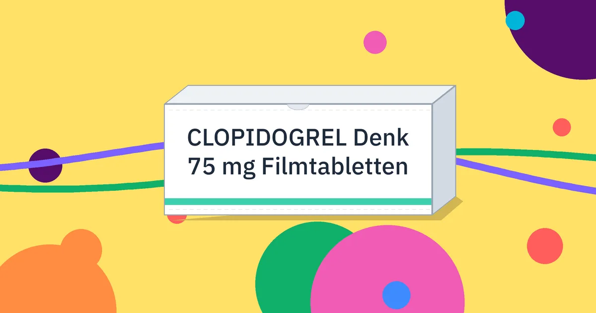 Symbolbild: Packung mit der Aufschrift CLOPIDOGREL Denk 75 mg Filmtabletten (PZN 10060888) – Verfügbarkeit und Bezug in Apotheken in Frankfurt am Main