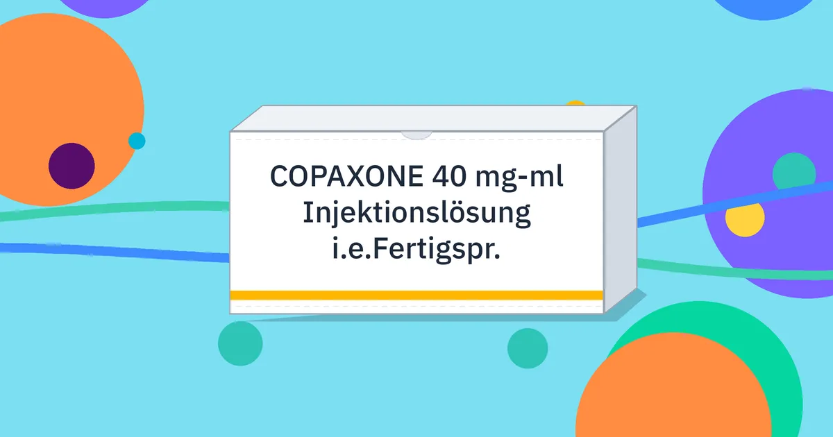 Symbolbild: Packung mit der Aufschrift COPAXONE 40 mg-ml Injektionslösung i.e.Fertigspr. (PZN 18319535) – Verfügbarkeit und Bezug in Apotheken in Frankfurt am Main