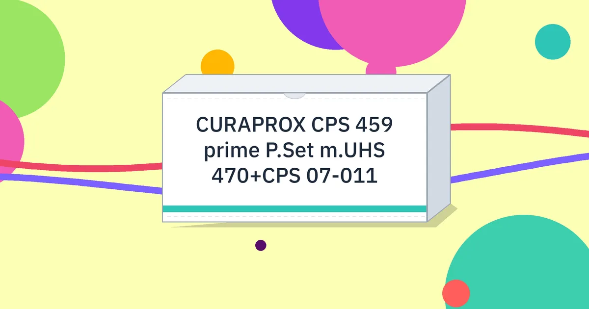 Symbolbild: Packung mit der Aufschrift CURAPROX CPS 459 prime P.Set m.UHS 470+CPS 07-011 (PZN 19393717) – Verfügbarkeit und Bezug in Apotheken in Frankfurt am Main