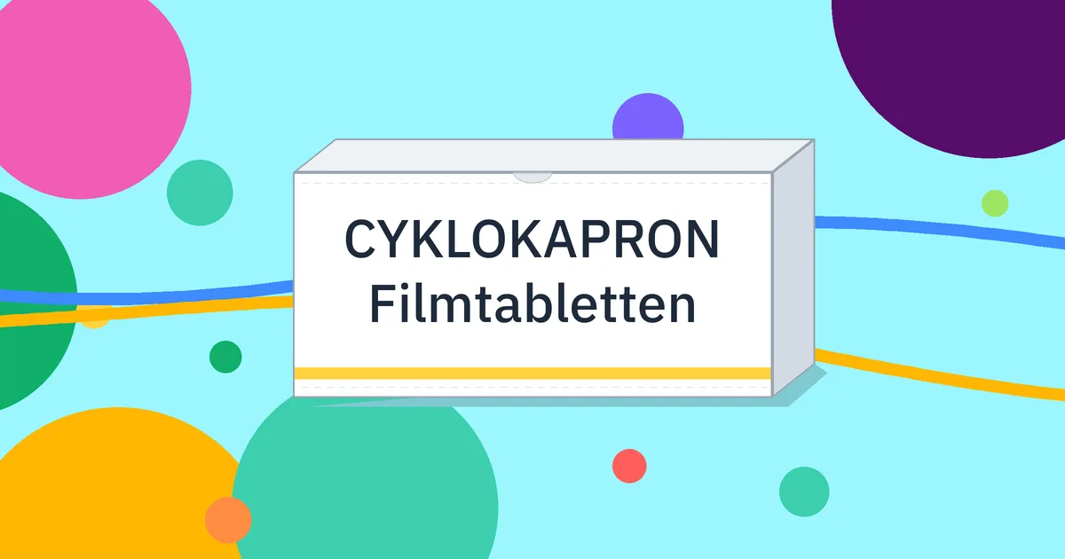 Symbolbild: Packung mit der Aufschrift CYKLOKAPRON Filmtabletten (PZN 06102486) – Verfügbarkeit und Bezug in Apotheken in Frankfurt am Main