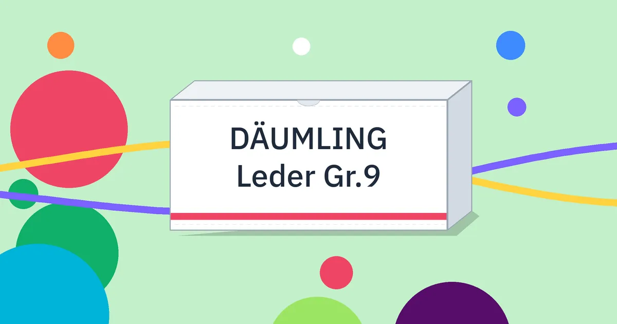 Symbolbild: Packung mit der Aufschrift DÄUMLING Leder Gr.9 (PZN 03237027) – Verfügbarkeit und Bezug in Apotheken in Frankfurt am Main