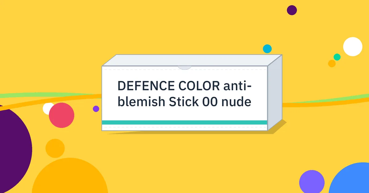 Symbolbild: Packung mit der Aufschrift DEFENCE COLOR anti-blemish Stick 00 nude (PZN 12478764) – Verfügbarkeit und Bezug in Apotheken in Frankfurt am Main