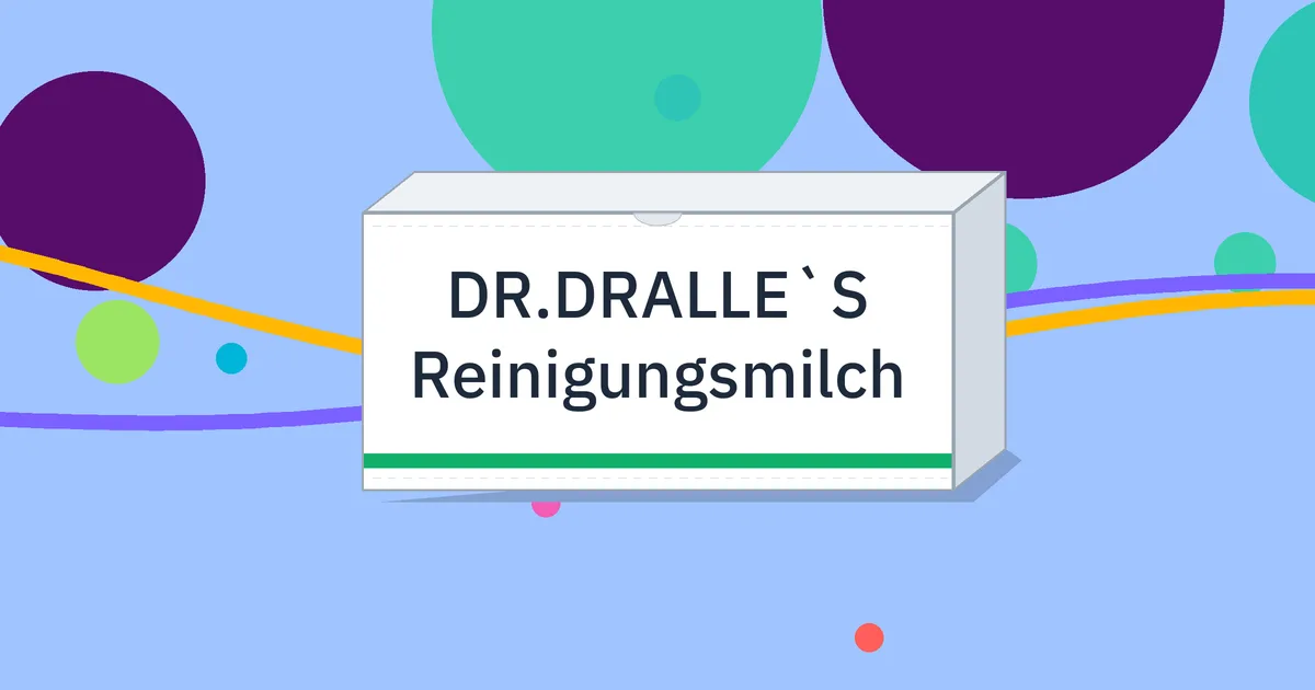 Symbolbild: Packung mit der Aufschrift DR.DRALLE`S Reinigungsmilch (PZN 16703318) – Verfügbarkeit und Bezug in Apotheken in Frankfurt am Main