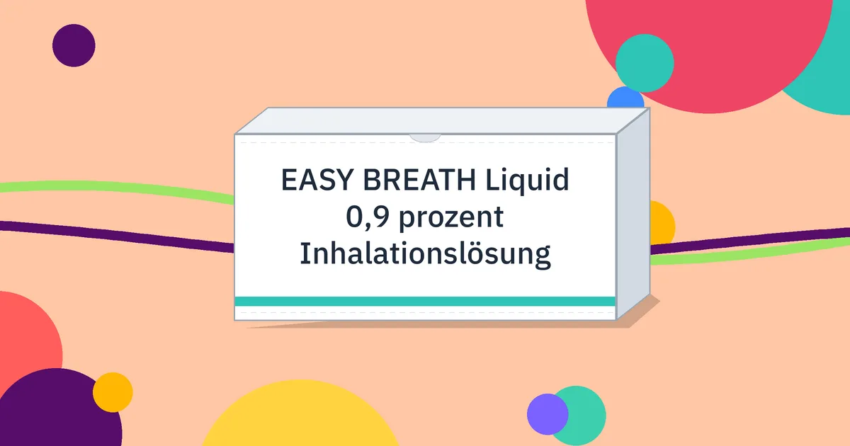 Symbolbild: Packung mit der Aufschrift EASY BREATH Liquid 0,9 prozent Inhalationslösung (PZN 19460170) – Verfügbarkeit und Bezug in Apotheken in Frankfurt am Main
