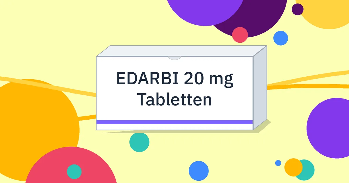 Symbolbild: Packung mit der Aufschrift EDARBI 20 mg Tabletten (PZN 09252973) – Verfügbarkeit und Bezug in Apotheken in Frankfurt am Main