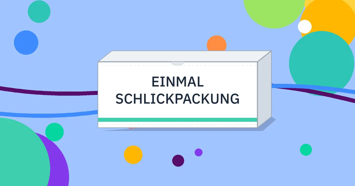 Symbolbild: Packung mit der Aufschrift EINMAL SCHLICKPACKUNG (PZN 17435920) – Verfügbarkeit und Bezug in Apotheken in Frankfurt am Main