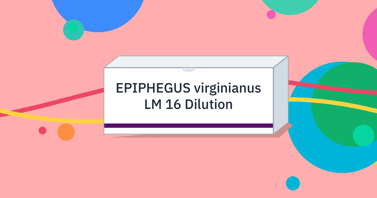 Symbolbild: Packung mit der Aufschrift EPIPHEGUS virginianus LM 16 Dilution (PZN 13472611) – Verfügbarkeit und Bezug in Apotheken in Frankfurt am Main