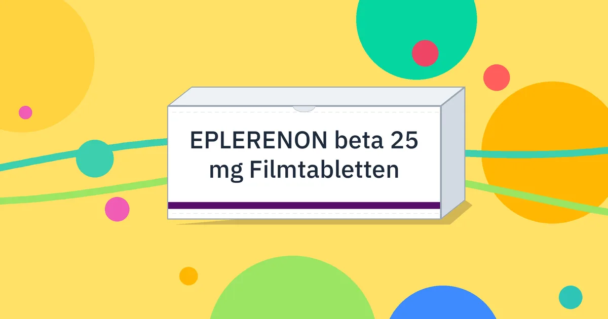 Symbolbild: Packung mit der Aufschrift EPLERENON beta 25 mg Filmtabletten (PZN 10961309) – Verfügbarkeit und Bezug in Apotheken in Frankfurt am Main