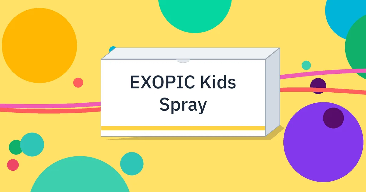 Symbolbild: Packung mit der Aufschrift EXOPIC Kids Spray (PZN 07711282) – Verfügbarkeit und Bezug in Apotheken in Frankfurt am Main