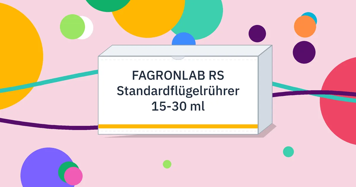 Symbolbild: Packung mit der Aufschrift FAGRONLAB RS Standardflügelrührer 15-30 ml (PZN 20362343) – Verfügbarkeit und Bezug in Apotheken in Frankfurt am Main