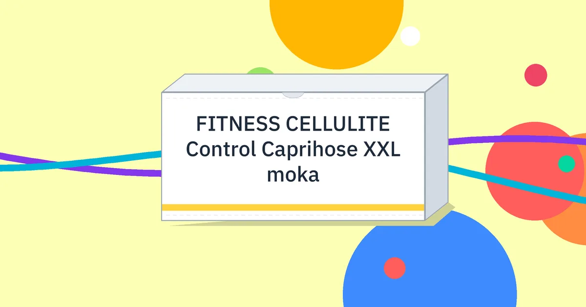 Symbolbild: Packung mit der Aufschrift FITNESS CELLULITE Control Caprihose XXL moka (PZN 16191781) – Verfügbarkeit und Bezug in Apotheken in Frankfurt am Main