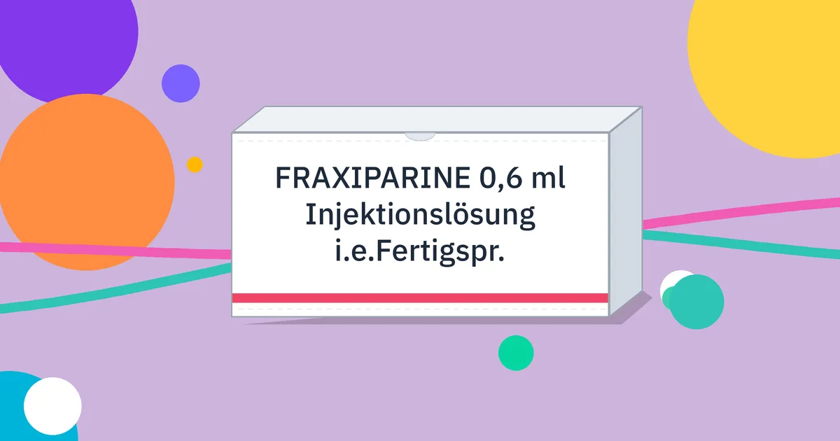 Symbolbild: Packung mit der Aufschrift FRAXIPARINE 0,6 ml Injektionslösung i.e.Fertigspr. (PZN 11188567) – Verfügbarkeit und Bezug in Apotheken in Frankfurt am Main