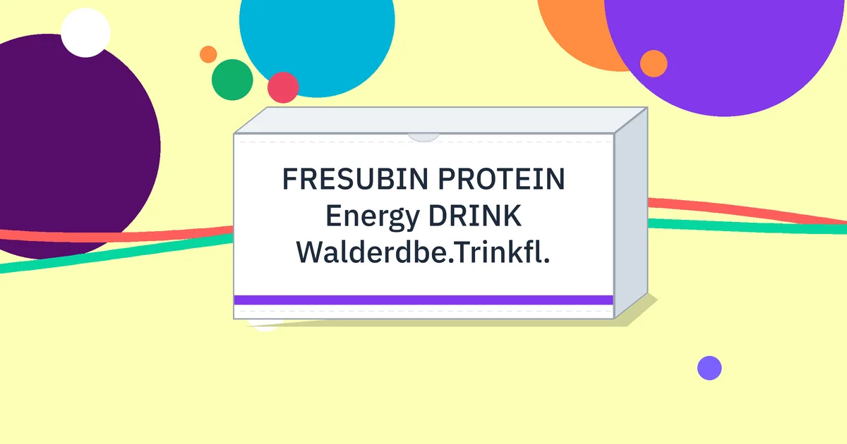 Symbolbild: Packung mit der Aufschrift FRESUBIN PROTEIN Energy DRINK Walderdbe.Trinkfl. (PZN 06698734) – Verfügbarkeit und Bezug in Apotheken in Frankfurt am Main