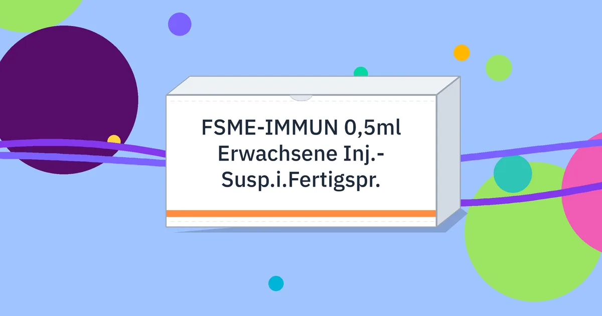 Symbolbild: Packung mit der Aufschrift FSME-IMMUN 0,5ml Erwachsene Inj.-Susp.i.Fertigspr. (PZN 01123354) – Verfügbarkeit und Bezug in Apotheken in Frankfurt am Main