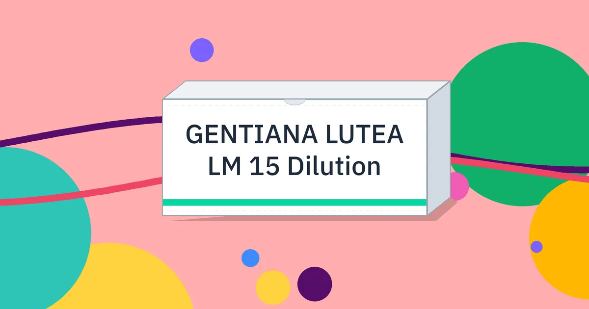 Symbolbild: Packung mit der Aufschrift GENTIANA LUTEA LM 15 Dilution (PZN 12876252) – Verfügbarkeit und Bezug in Apotheken in Frankfurt am Main