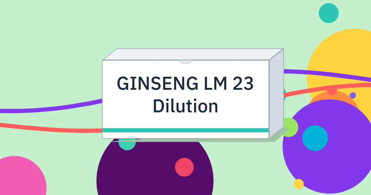 Symbolbild: Packung mit der Aufschrift GINSENG LM 23 Dilution (PZN 12878653) – Verfügbarkeit und Bezug in Apotheken in Frankfurt am Main