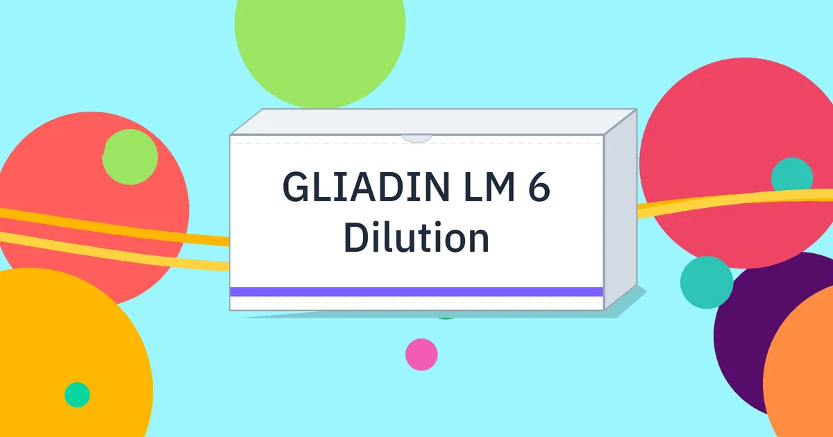 Symbolbild: Packung mit der Aufschrift GLIADIN LM 6 Dilution (PZN 13544138) – Verfügbarkeit und Bezug in Apotheken in Frankfurt am Main
