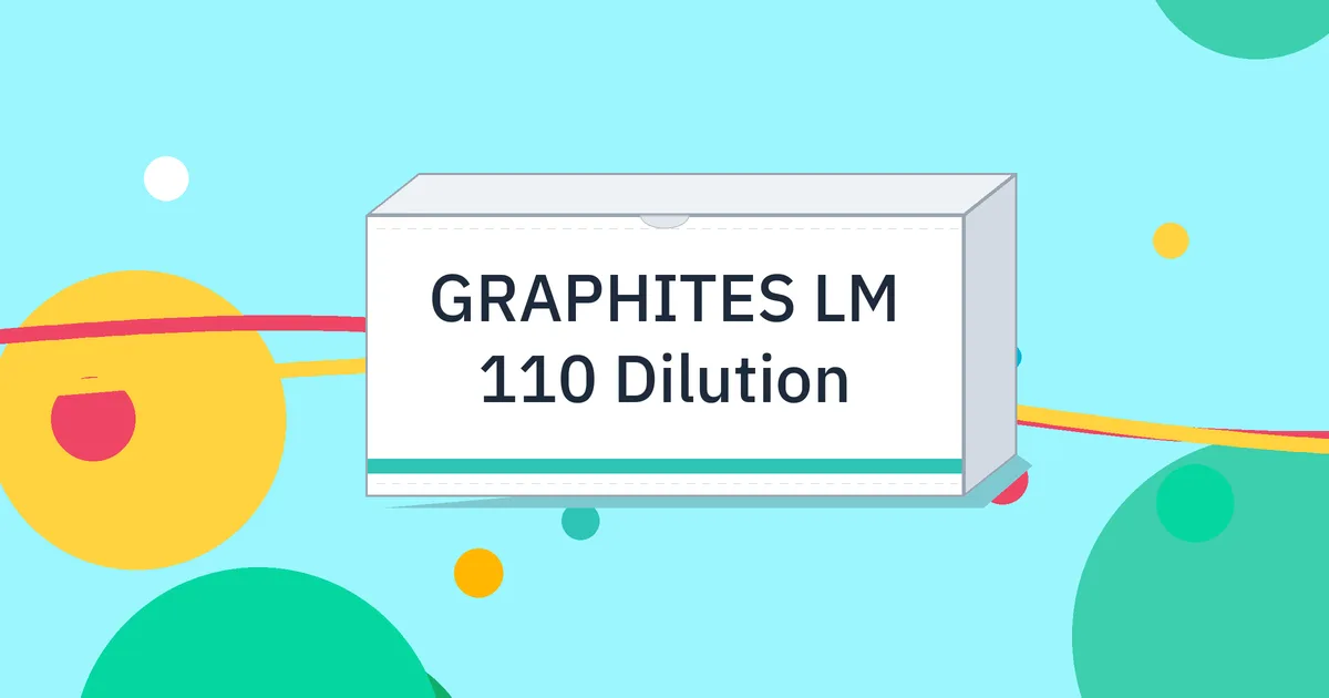 Symbolbild: Packung mit der Aufschrift GRAPHITES LM 110 Dilution (PZN 12881997) – Verfügbarkeit und Bezug in Apotheken in Frankfurt am Main