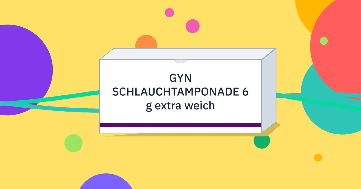 Symbolbild: Packung mit der Aufschrift GYN SCHLAUCHTAMPONADE 6 g extra weich (PZN 17152694) – Verfügbarkeit und Bezug in Apotheken in Frankfurt am Main
