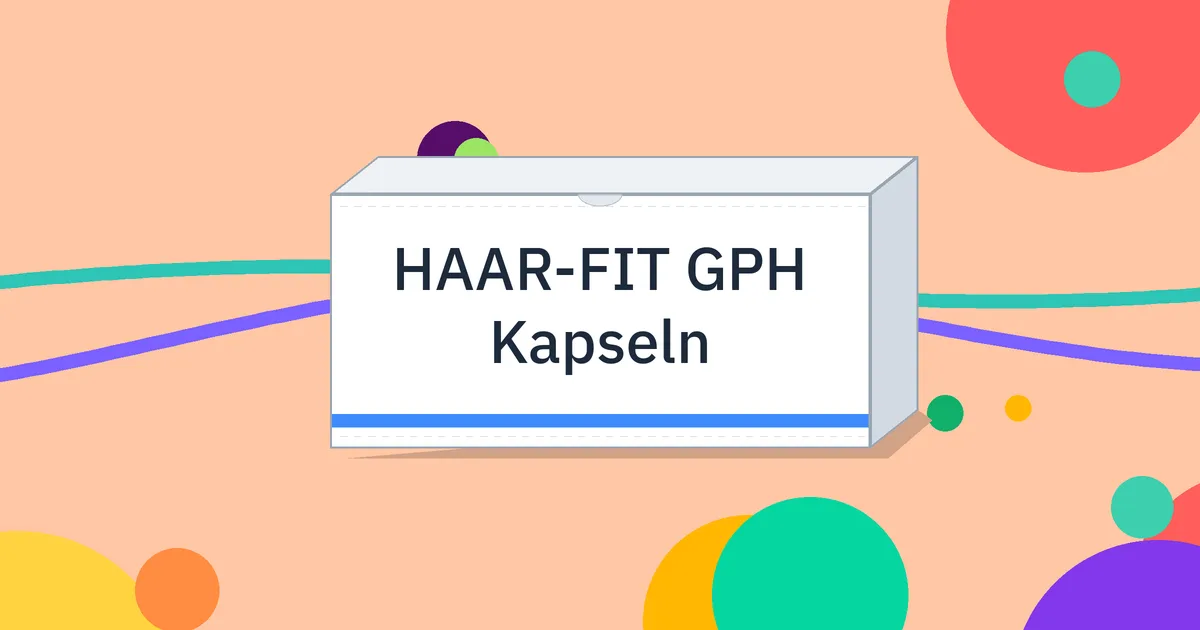 Symbolbild: Packung mit der Aufschrift HAAR-FIT GPH Kapseln (PZN 10017616) – Verfügbarkeit und Bezug in Apotheken in Frankfurt am Main