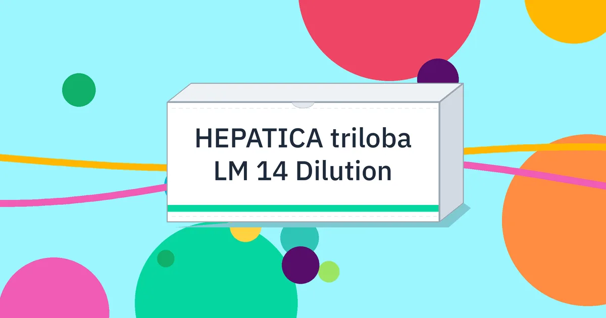 Symbolbild: Packung mit der Aufschrift HEPATICA triloba LM 14 Dilution (PZN 13552132) – Verfügbarkeit und Bezug in Apotheken in Frankfurt am Main