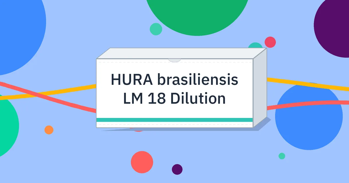 Symbolbild: Packung mit der Aufschrift HURA brasiliensis LM 18 Dilution (PZN 12889786) – Verfügbarkeit und Bezug in Apotheken in Frankfurt am Main