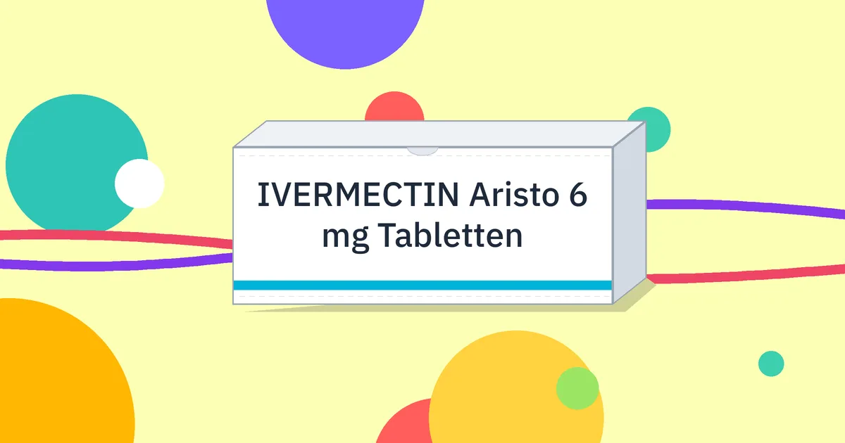 Symbolbild: Packung mit der Aufschrift IVERMECTIN Aristo 6 mg Tabletten (PZN 19943632) – Verfügbarkeit und Bezug in Apotheken in Frankfurt am Main