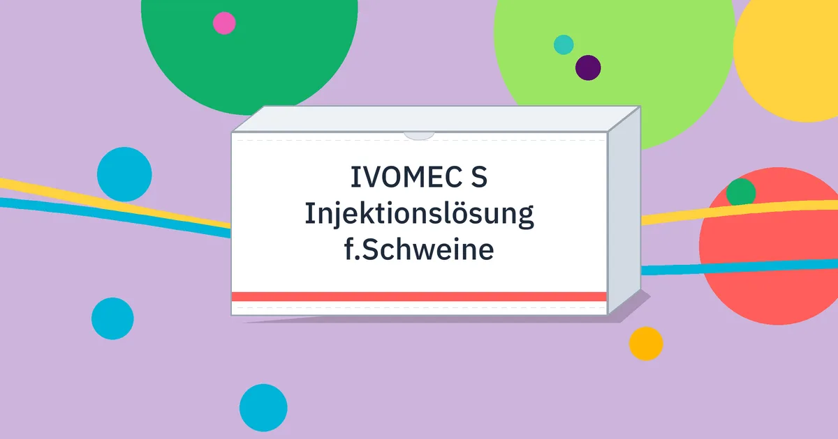 Symbolbild: Packung mit der Aufschrift IVOMEC S Injektionslösung f.Schweine (PZN 03130424) – Verfügbarkeit und Bezug in Apotheken in Frankfurt am Main