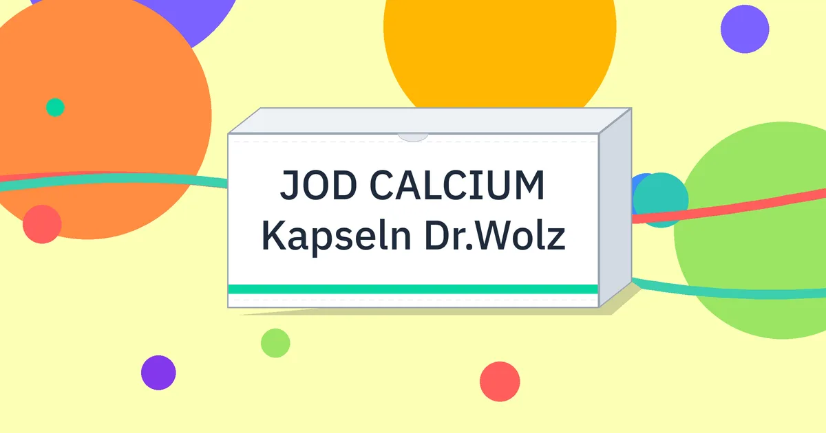 Symbolbild: Packung mit der Aufschrift JOD CALCIUM Kapseln Dr.Wolz (PZN 07373394) – Verfügbarkeit und Bezug in Apotheken in Frankfurt am Main