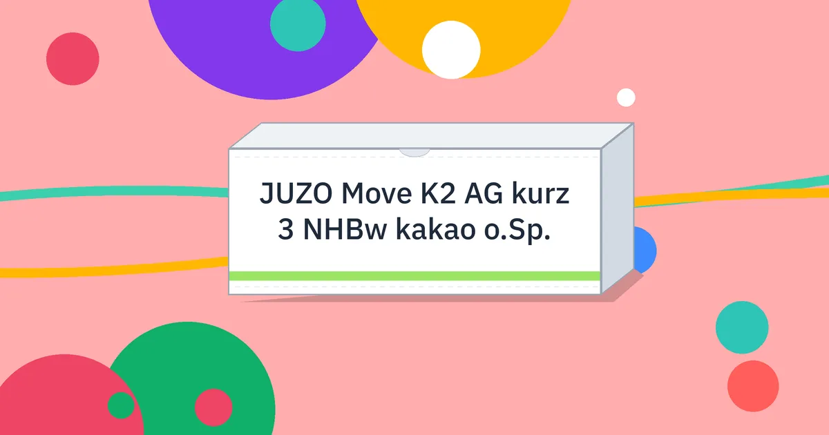 Symbolbild: Packung mit der Aufschrift JUZO Move K2 AG kurz 3 NHBw kakao o.Sp. (PZN 18560739) – Verfügbarkeit und Bezug in Apotheken in Frankfurt am Main