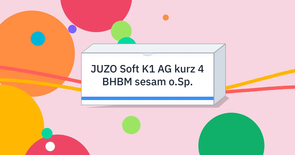 Symbolbild: Packung mit der Aufschrift JUZO Soft K1 AG kurz 4 BHBM sesam o.Sp. (PZN 14857603) – Verfügbarkeit und Bezug in Apotheken in Frankfurt am Main