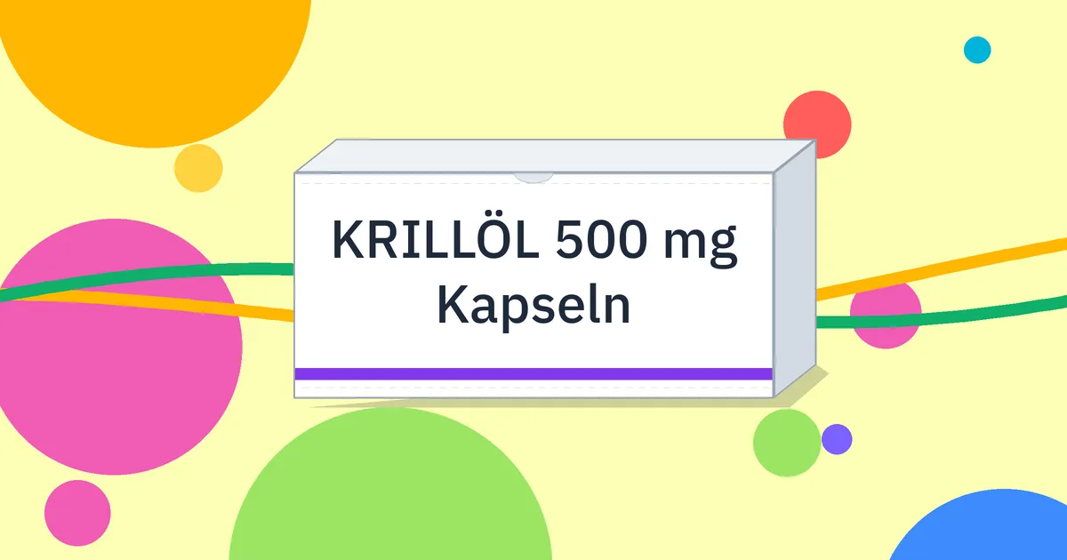 Symbolbild: Packung mit der Aufschrift KRILLÖL 500 mg Kapseln (PZN 09516099) – Verfügbarkeit und Bezug in Apotheken in Frankfurt am Main