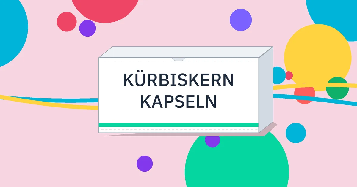 Symbolbild: Packung mit der Aufschrift KÜRBISKERN KAPSELN (PZN 10134635) – Verfügbarkeit und Bezug in Apotheken in Frankfurt am Main