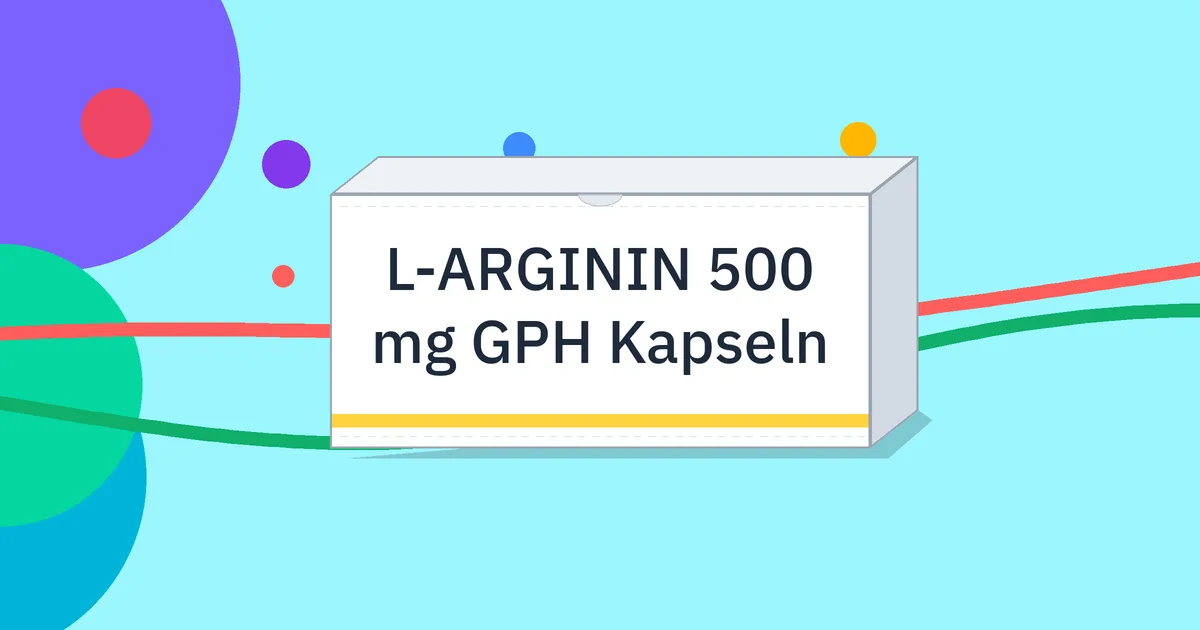 Symbolbild: Packung mit der Aufschrift L-ARGININ 500 mg GPH Kapseln (PZN 01397873) – Verfügbarkeit und Bezug in Apotheken in Frankfurt am Main