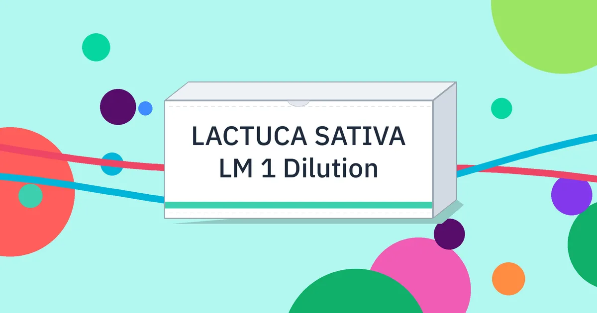 Symbolbild: Packung mit der Aufschrift LACTUCA SATIVA LM 1 Dilution (PZN 13521120) – Verfügbarkeit und Bezug in Apotheken in Frankfurt am Main
