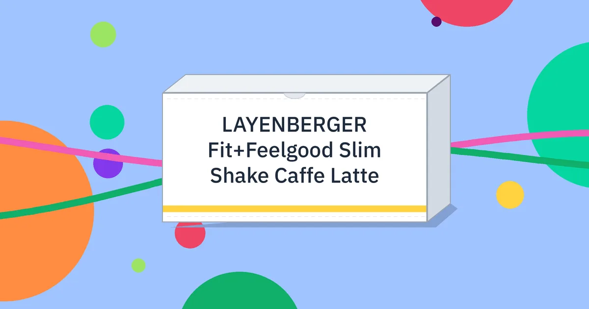 Symbolbild: Packung mit der Aufschrift LAYENBERGER Fit+Feelgood Slim Shake Caffe Latte (PZN 17150100) – Verfügbarkeit und Bezug in Apotheken in Frankfurt am Main