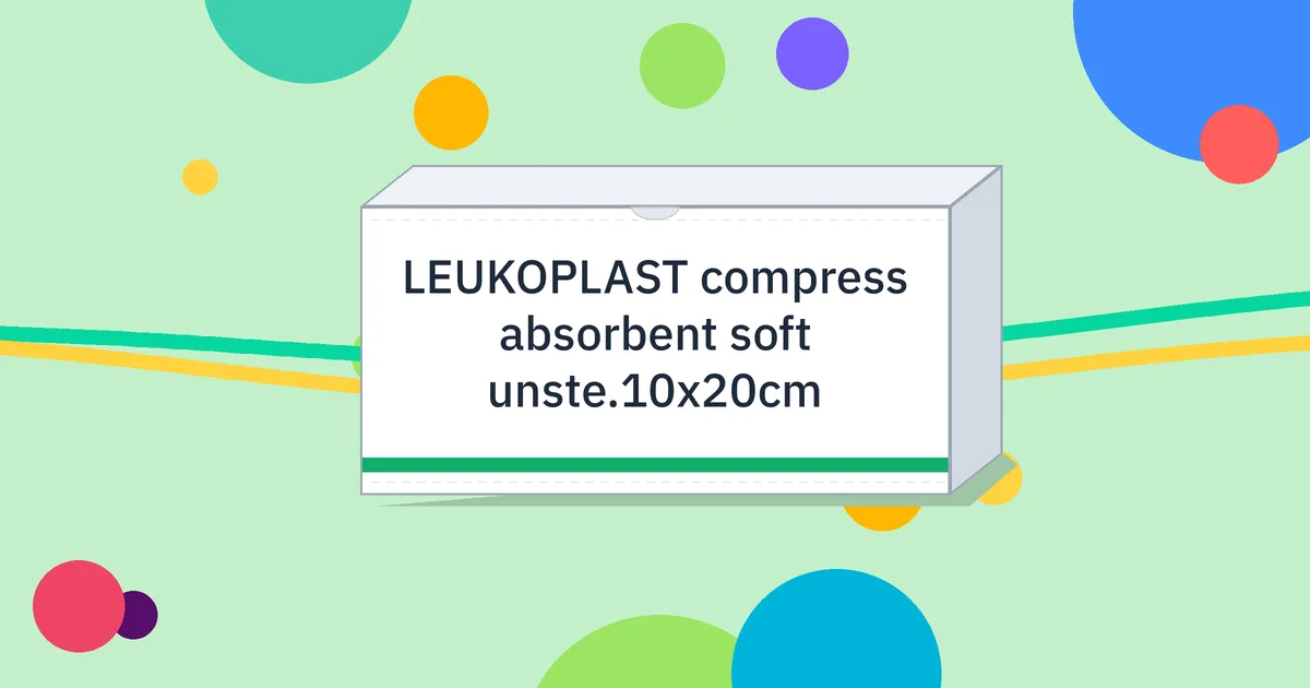 Symbolbild: Packung mit der Aufschrift LEUKOPLAST compress absorbent soft unste.10x20cm (PZN 19063919) – Verfügbarkeit und Bezug in Apotheken in Frankfurt am Main