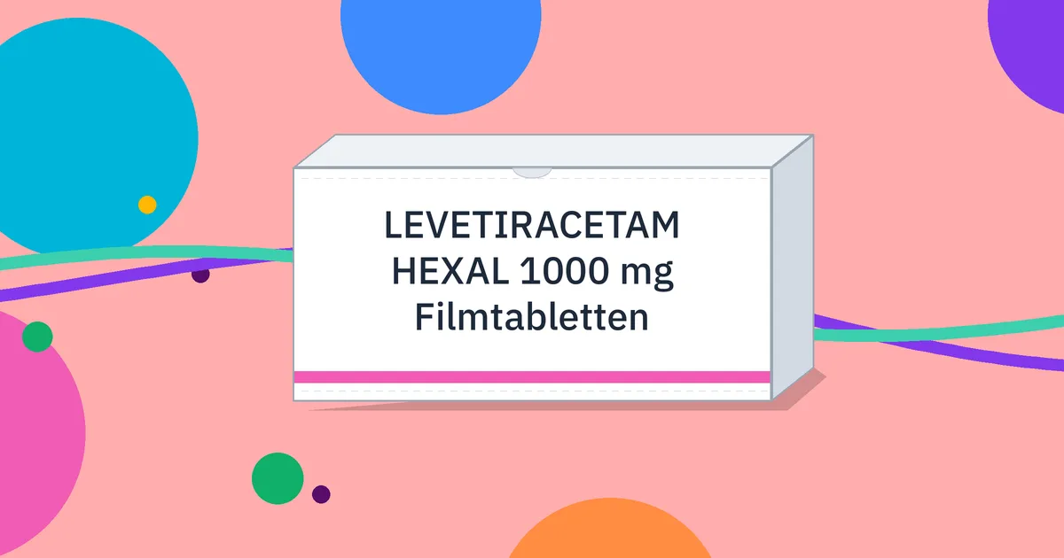 Symbolbild: Packung mit der Aufschrift LEVETIRACETAM HEXAL 1000 mg Filmtabletten (PZN 09123307) – Verfügbarkeit und Bezug in Apotheken in Frankfurt am Main