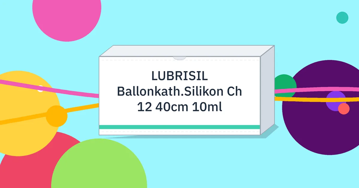 Symbolbild: Packung mit der Aufschrift LUBRISIL Ballonkath.Silikon Ch 12 40cm 10ml (PZN 06901419) – Verfügbarkeit und Bezug in Apotheken in Frankfurt am Main